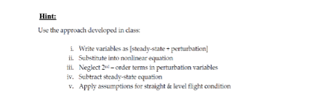 Using perturbation method, linearize the following | Chegg.com