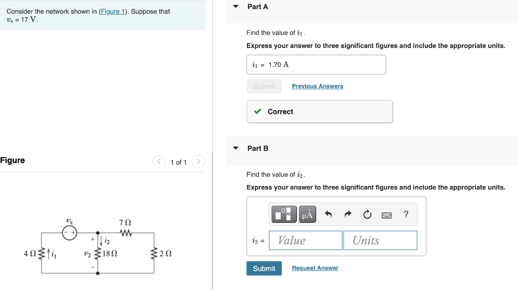Solved Part A Consider the network shown in (Figure 1). | Chegg.com