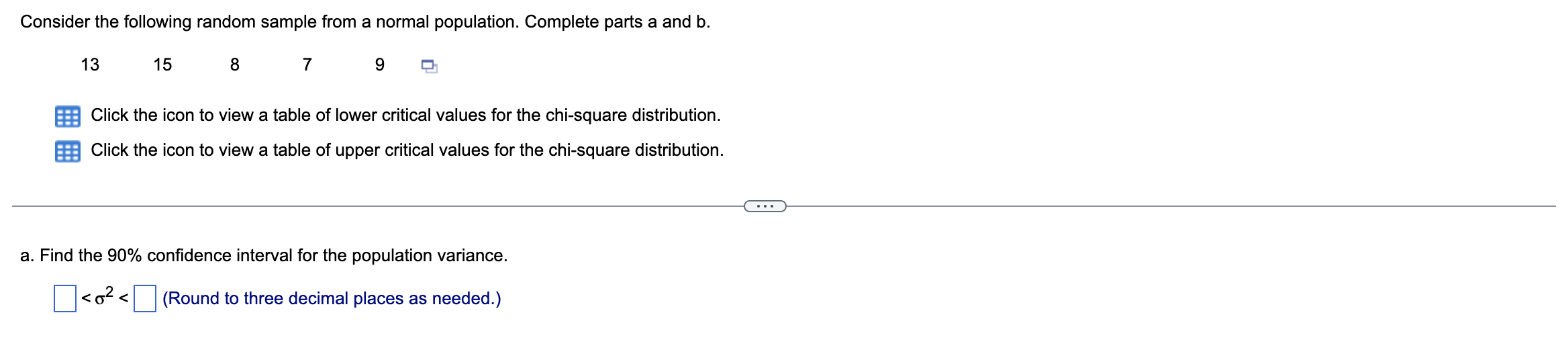 Solved Consider the following random sample from a normal | Chegg.com