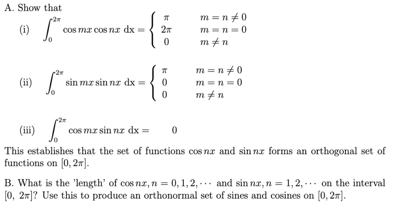 Solved In analogy with the inner product of two vectors we | Chegg.com
