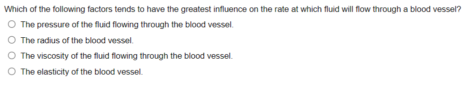 Solved tissues (2pts)? Which of the following factors tends | Chegg.com