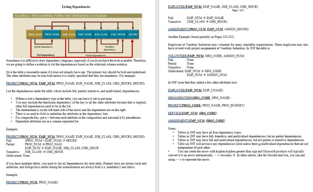 Solved B Normalize The Following Table To 3nf And Show The 4169