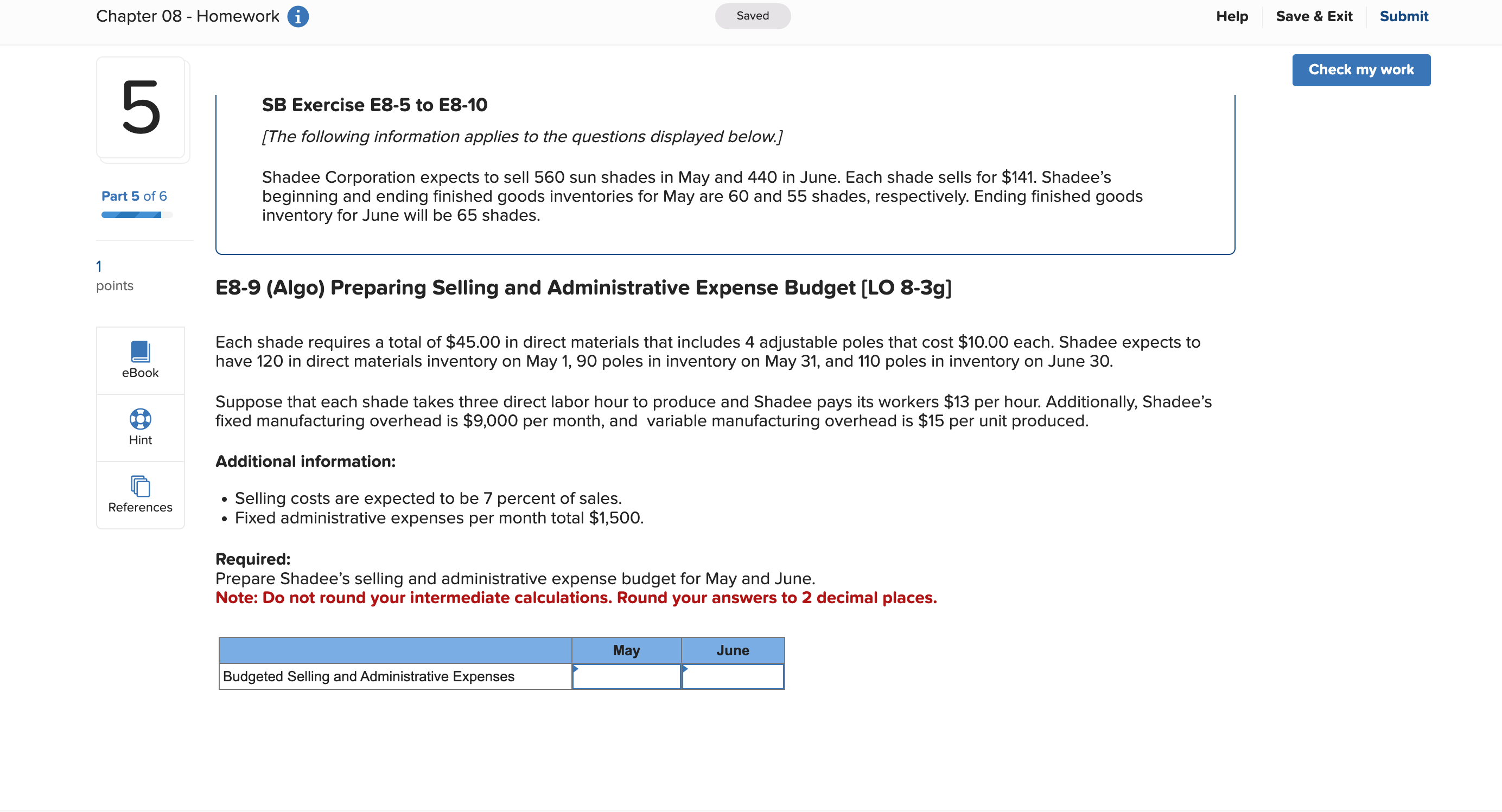 Solved SB Exercise E8-5 to E8-10 [The following information | Chegg.com