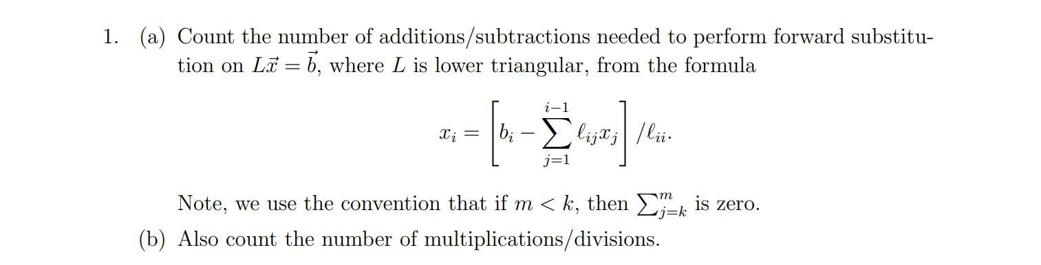Solved (a) Count the number of additions/subtractions needed | Chegg.com