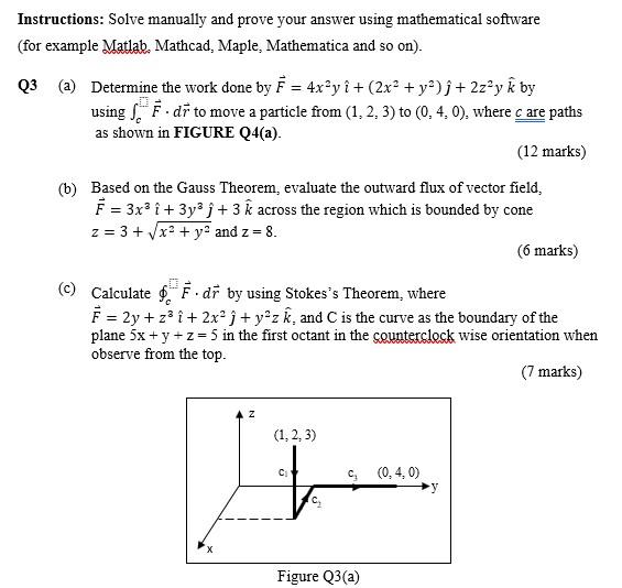 Solved Instructions: Solve manually and prove your answer | Chegg.com