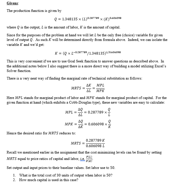 Solved The baseline value for output is 30, and the baseline | Chegg.com