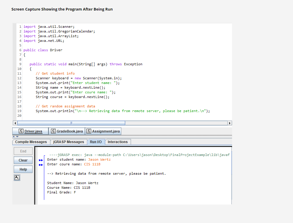 Solved - Build a basic Java application that leverages | Chegg.com