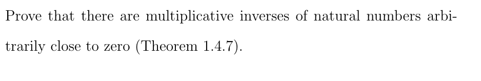 Solved Prove that there are multiplicative inverses of | Chegg.com
