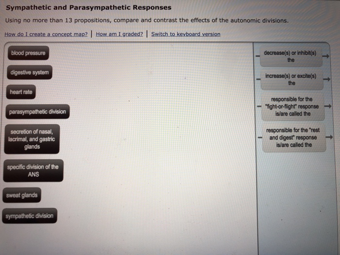 Solved Sympathetic and Parasympathetic Responses Using no | Chegg.com