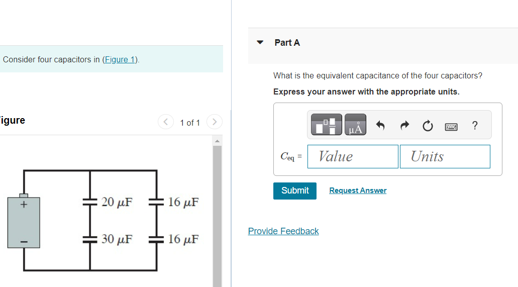 Solved Consider four capacitors in (Figure 1). What is the | Chegg.com Solved Consider four capacitors in (Figure 1). What is the | Chegg.com