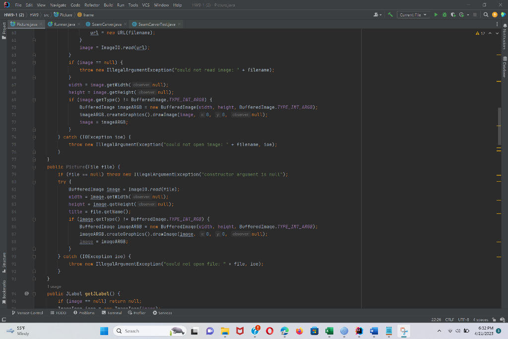 f6. File Edit Wiew Navigste Cade Refacto- Buile Run | Chegg.com
