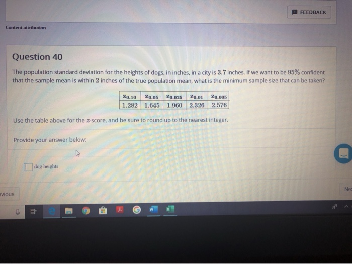 Solved BFEEDBACK Content attribution Question 40 The | Chegg.com