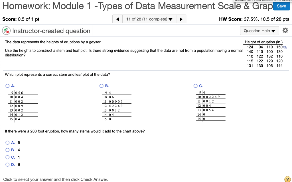 Solved Homework: Module 1 -Types of Data Measurement Scale & | Chegg.com