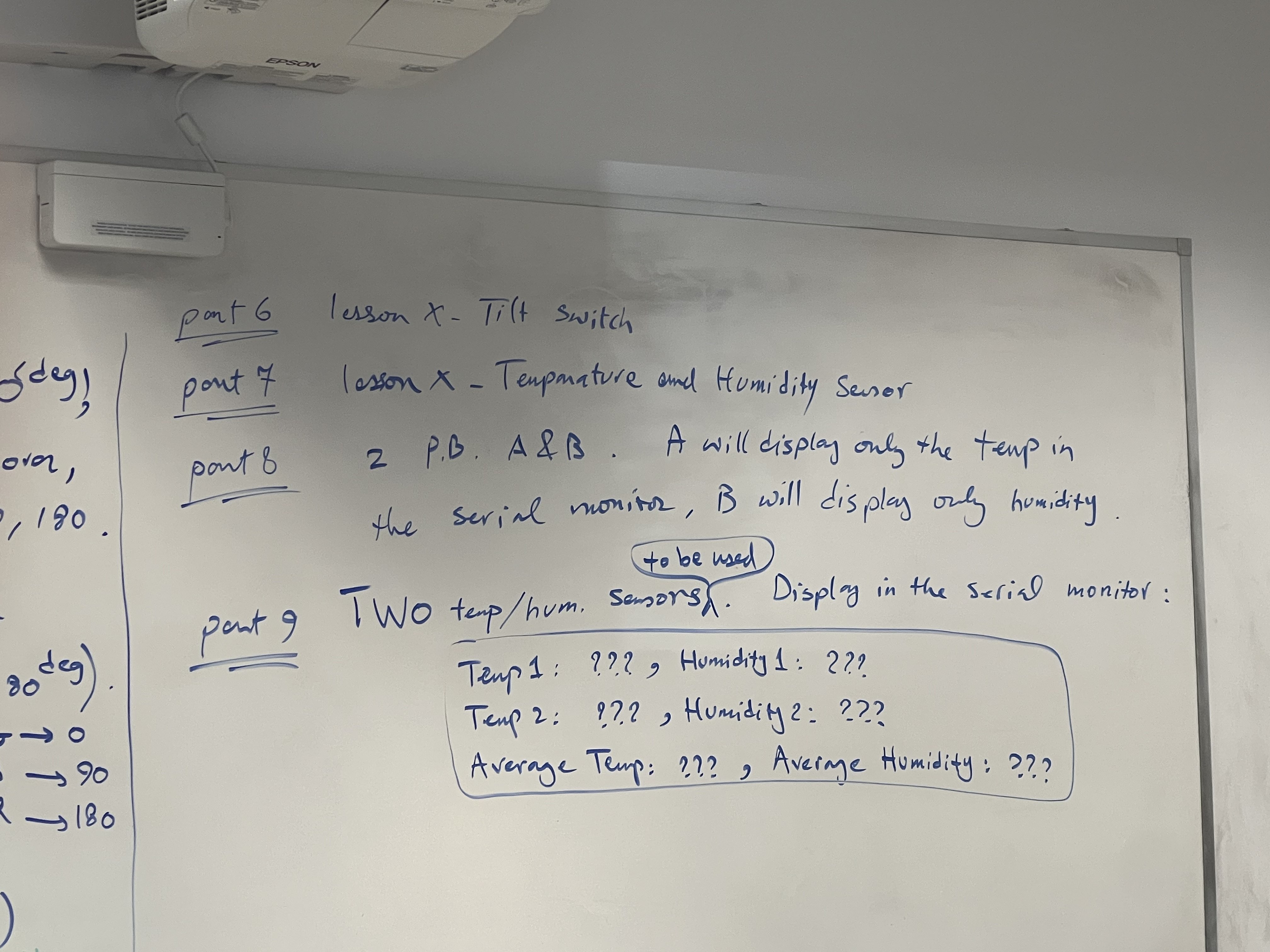 Solved write the arduino code in c++ for the parts 8 and 9 | Chegg.com
