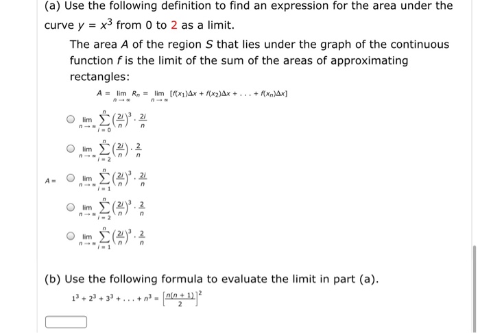 Solved (a) Use the following definition to find an | Chegg.com