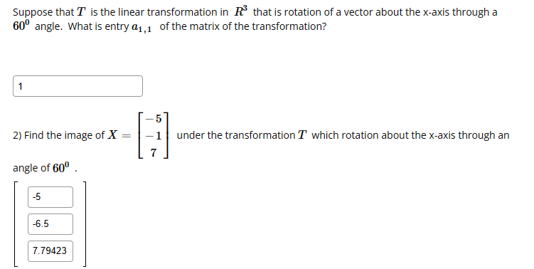 Solved Suppose that T ﻿is the linear transformation in R3 | Chegg.com