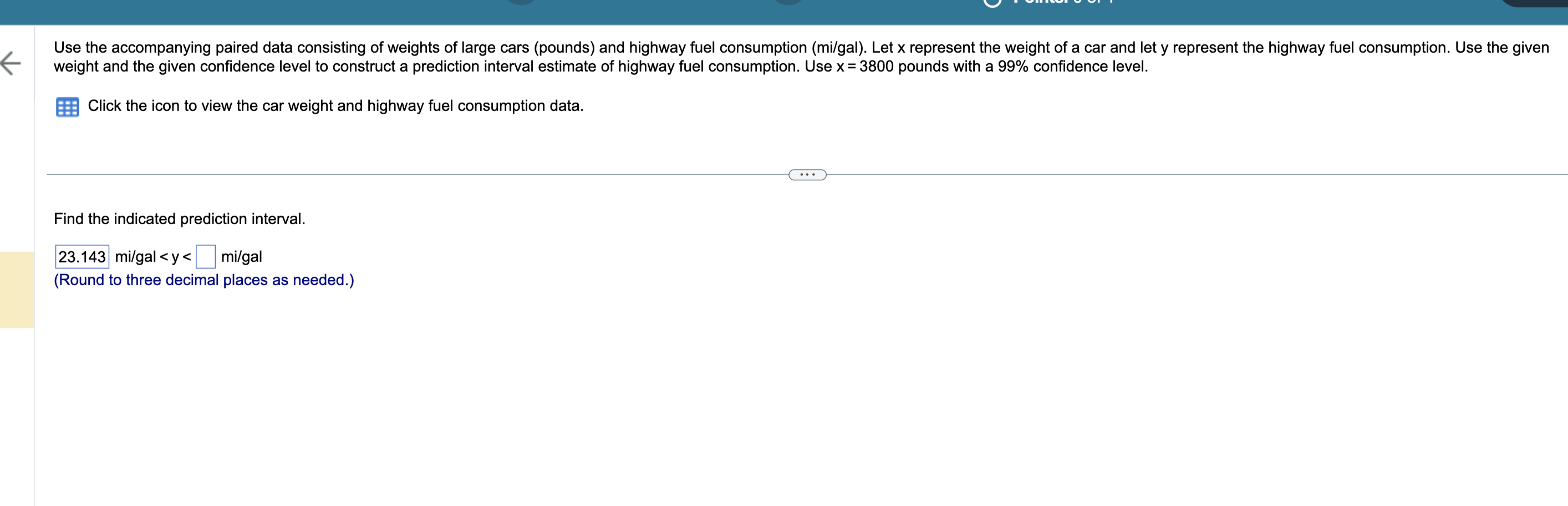Solved weight and the given confidence level to construct a | Chegg.com