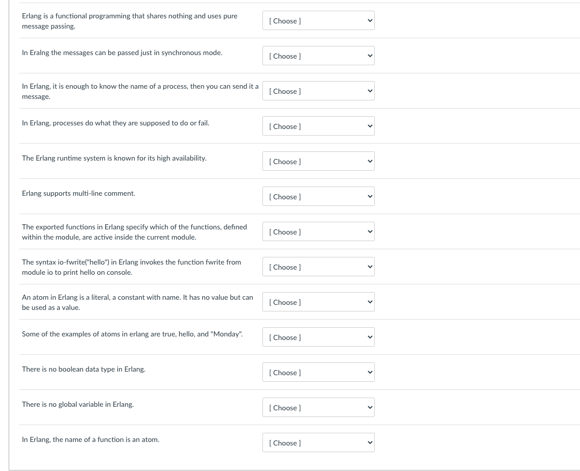 Solved Erlang is a functional programming that shares | Chegg.com