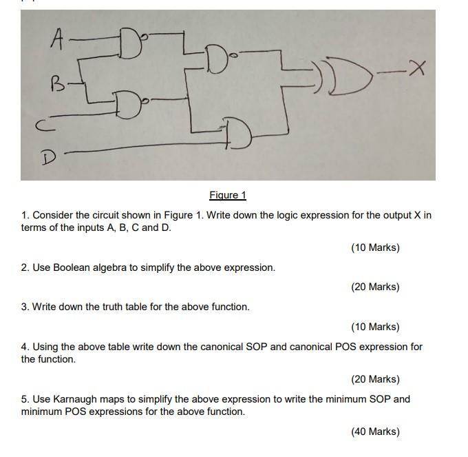 Solved 1. Consider the circuit shown in Figure 1. Write down | Chegg.com