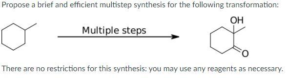 Solved Propose a brief and efficient multistep synthesis for | Chegg.com