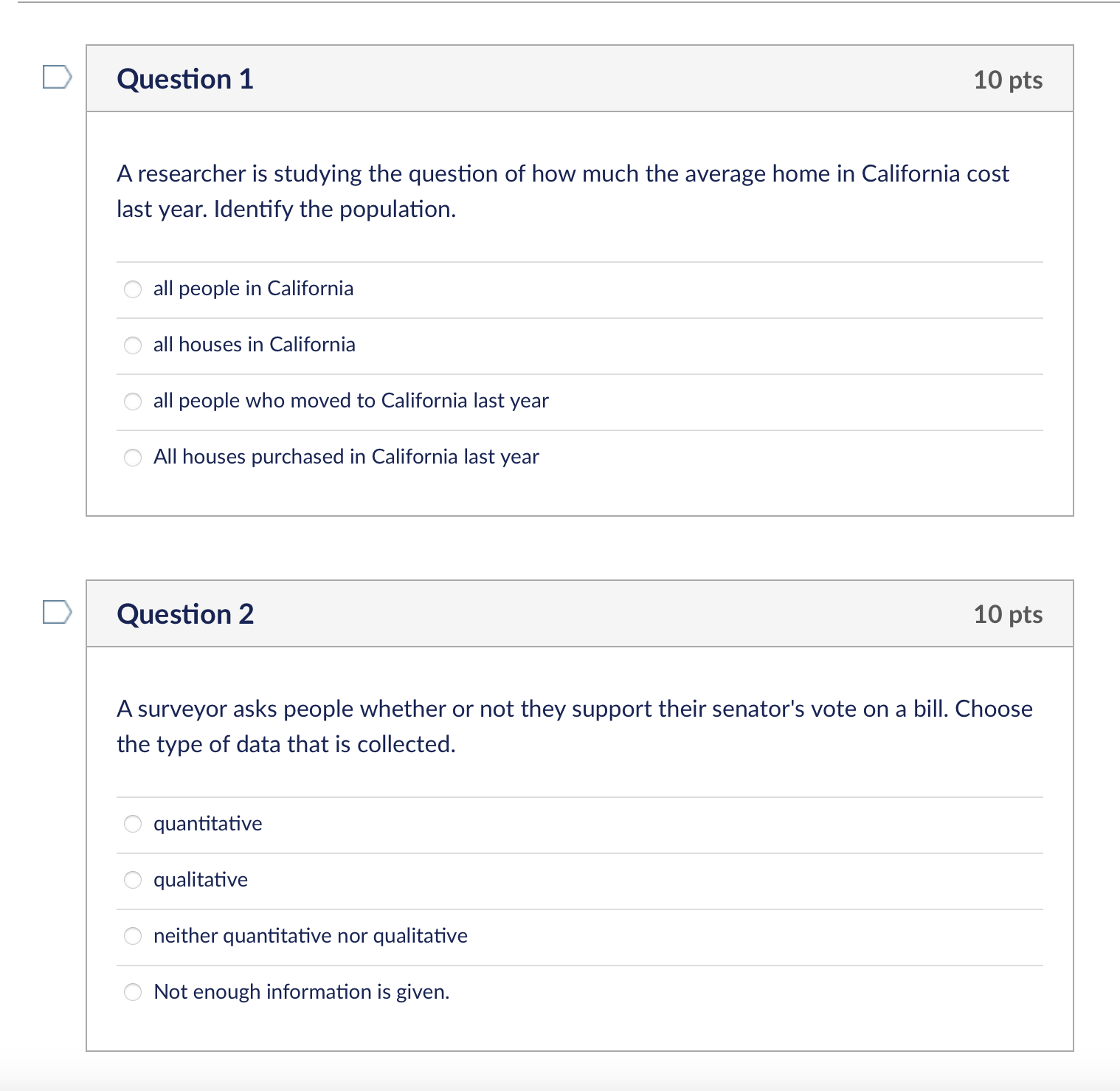 Solved Choose the method below that is likely to give the | Chegg.com