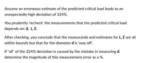 Solved Assume an erroneous estimate of the predicted | Chegg.com