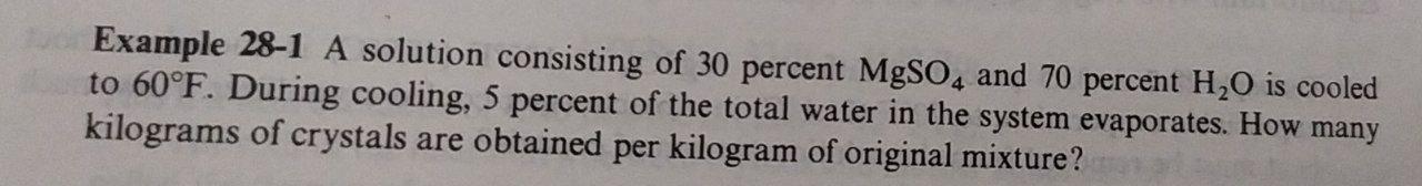 Solved Example 28 1 A Solution Consisting Of 30 Percent Chegg