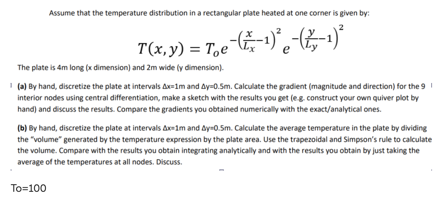 Solved Assume that the temperature distribution in a | Chegg.com
