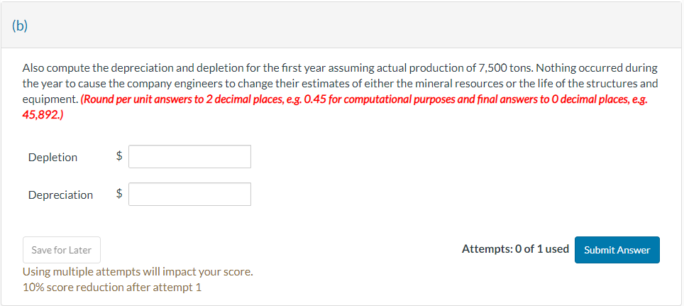 Solved Novak Mining Company has purchased a tract of mineral | Chegg.com