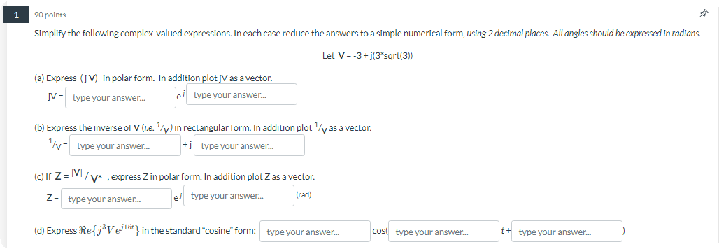 Solved Simplify the following complex-valued expressions. In | Chegg.com