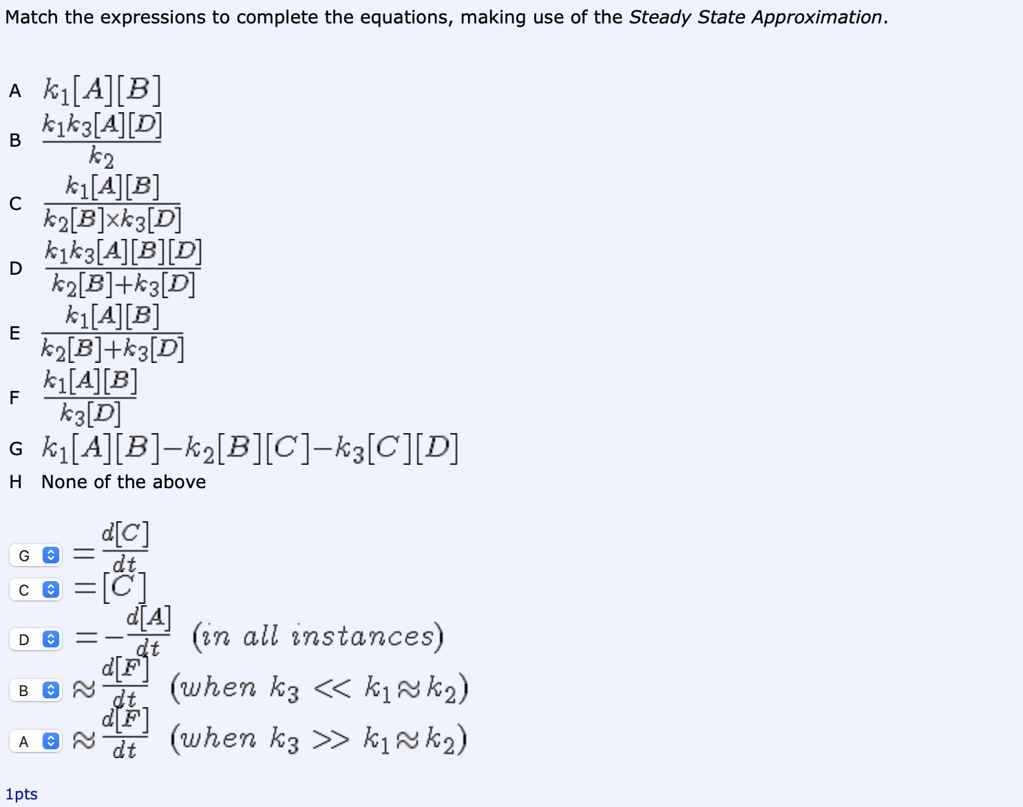 Solved Match the expressions to complete the equations, | Chegg.com