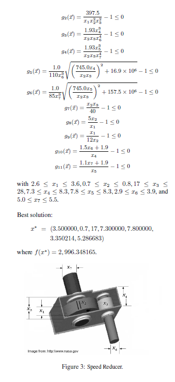 E03: Speed Reducer design optimization problem The | Chegg.com