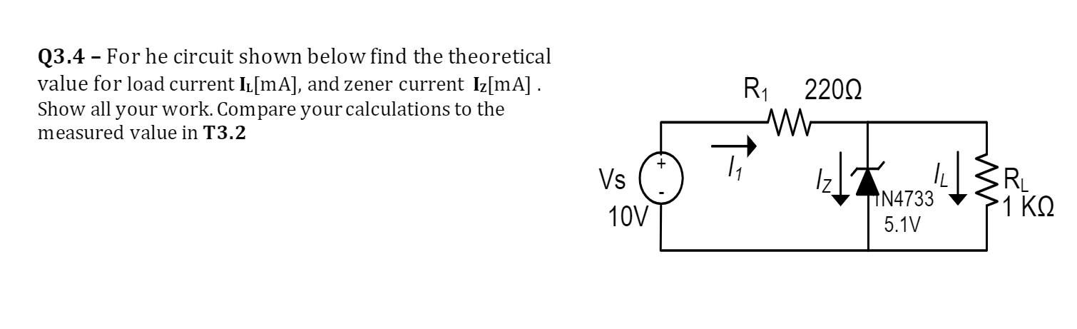 Solved Questions: R1 33022 + Q3.1 - For the circuit shown | Chegg.com