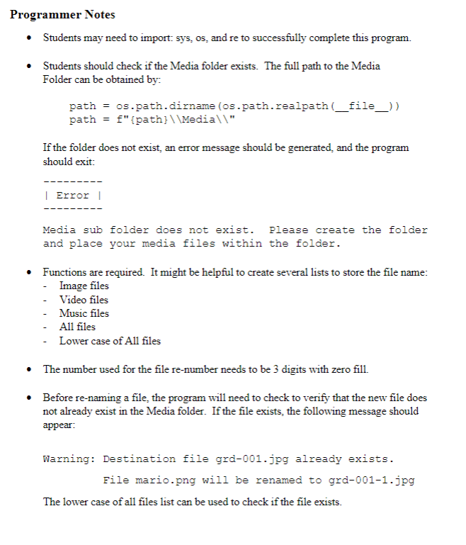 Solved Student Files For this program, you will need to | Chegg.com
