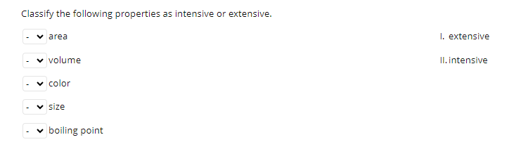 Solved Classify the following properties as intensive or | Chegg.com Solved Classify the following properties as intensive or | Chegg.com