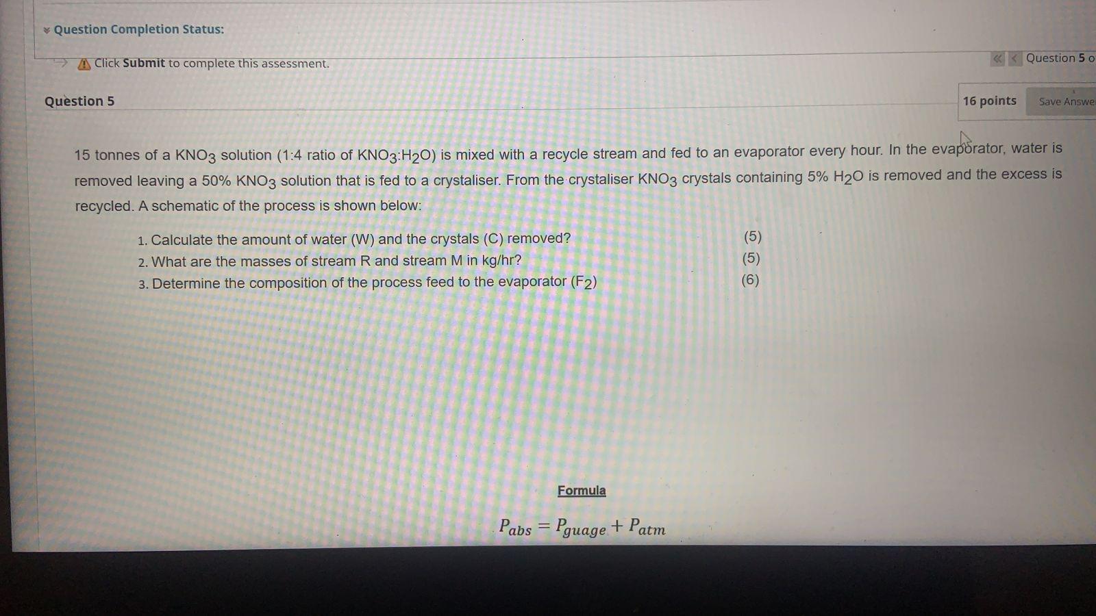 Solved Question Completion Status: A Click Submit to | Chegg.com