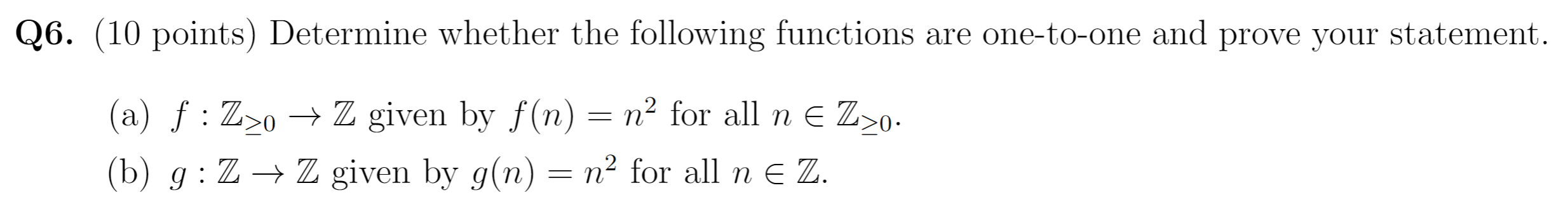Solved Q6. (10 points) Determine whether the following | Chegg.com Solved Q6. (10 points) Determine whether the following | Chegg.com