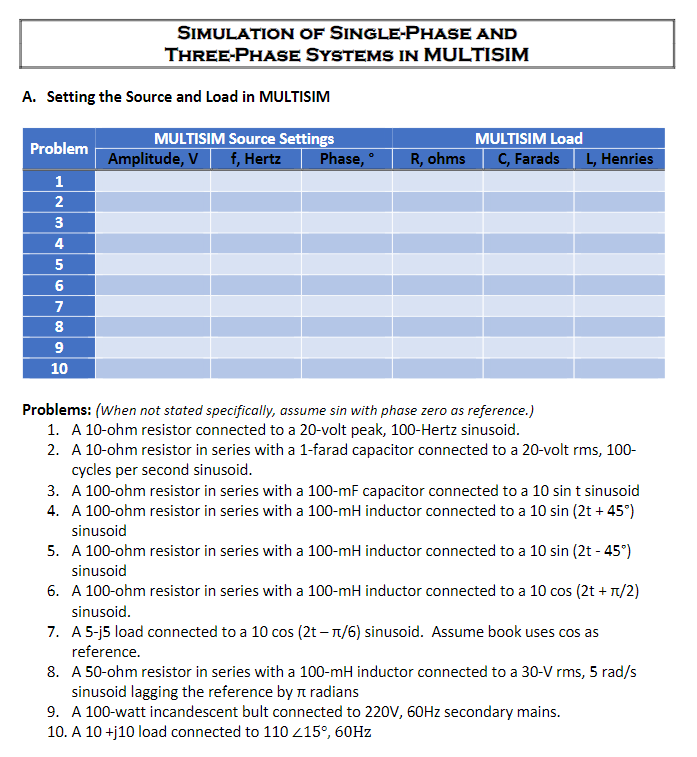 Solved SIMULATION OF SINGLE-PHASE AND THREE-PHASE SYSTEMS IN | Chegg.com