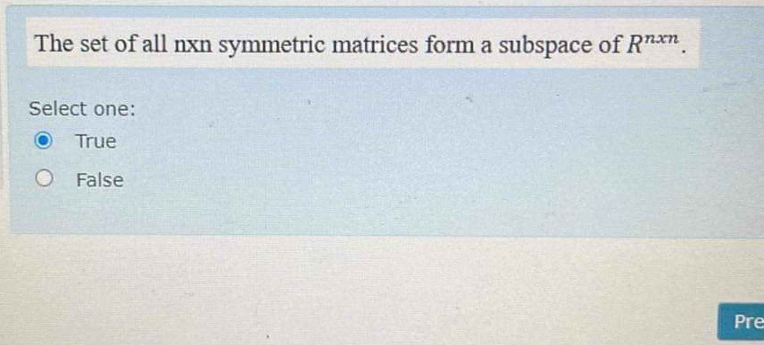 Solved The set of all nxn symmetric matrices form a subspace | Chegg.com