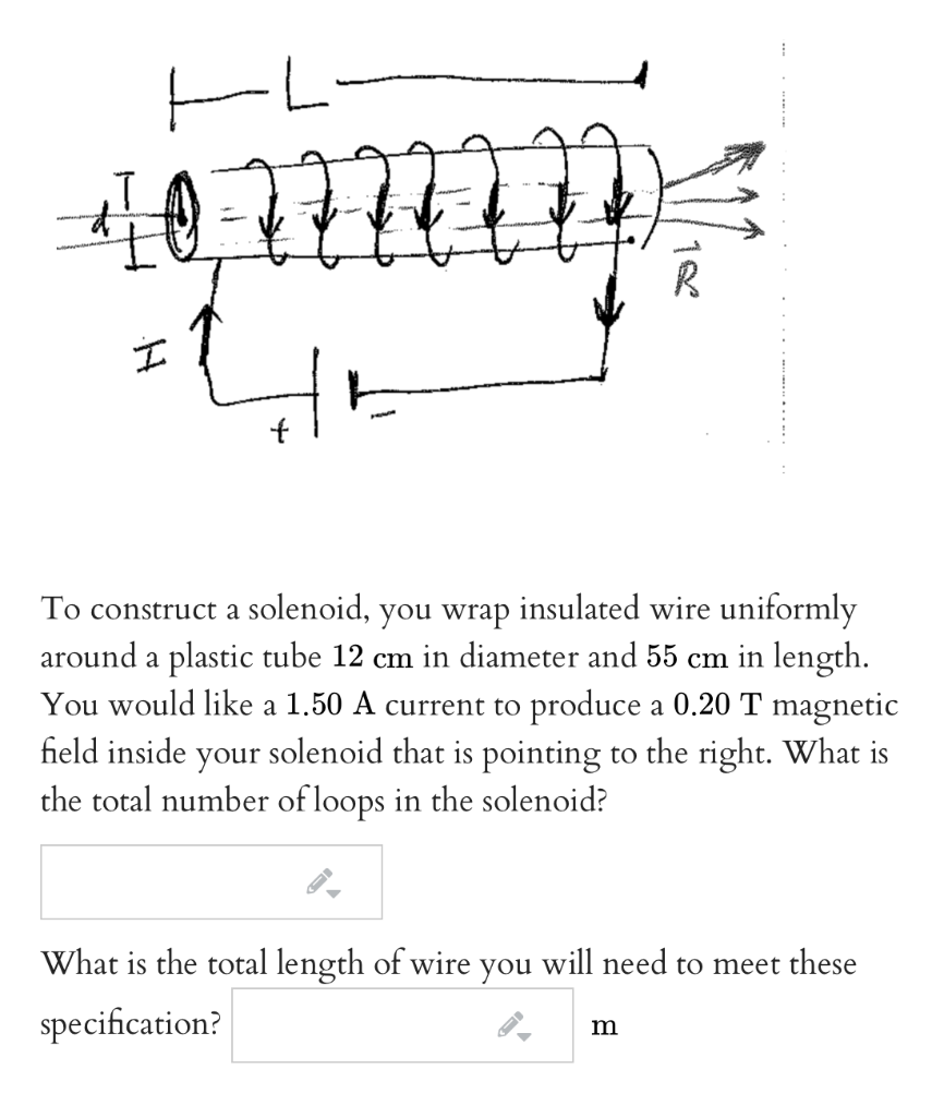 Solved HL T I To construct a solenoid, you wrap insulated | Chegg.com