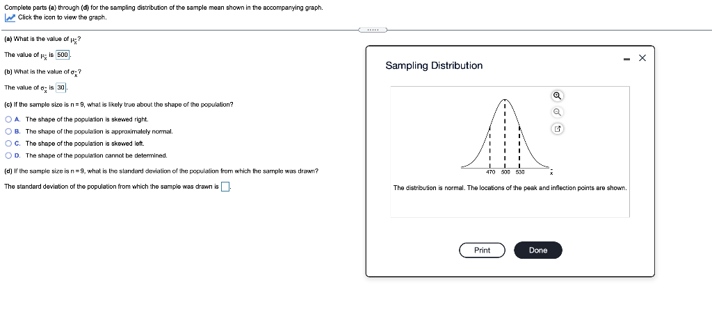 Solved Complete parts (a) through (d) for the sampling | Chegg.com