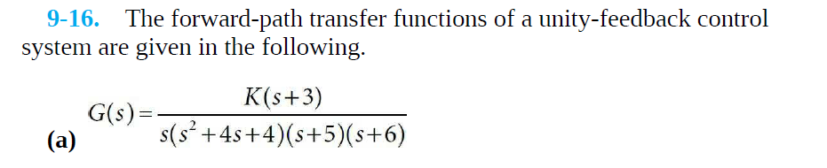 Solved 9-16. The forward-path transfer functions of a | Chegg.com