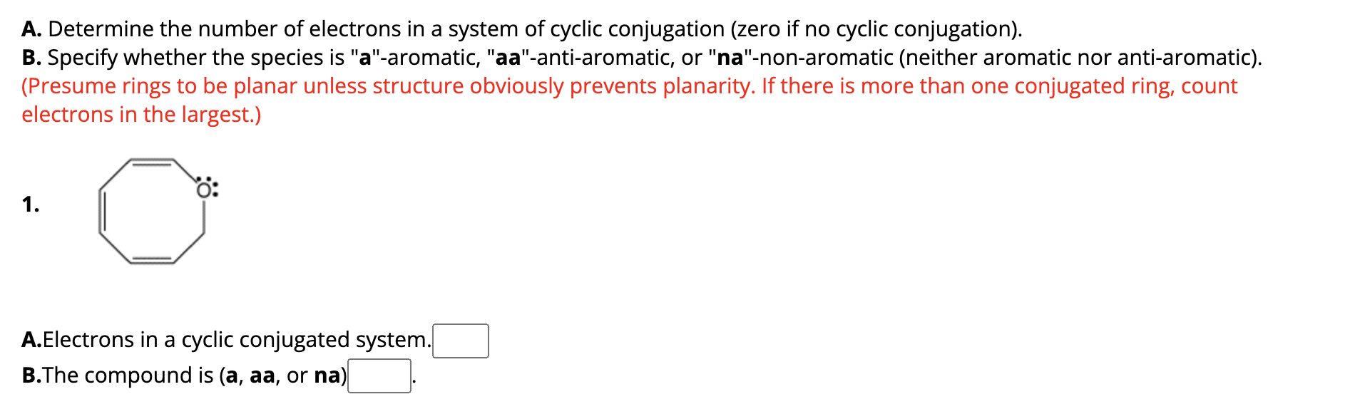 Solved A. Determine the number of electrons in a system of | Chegg.com