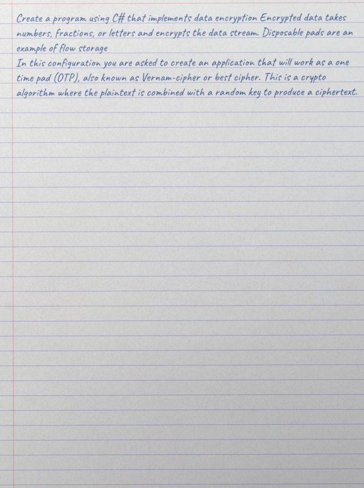 Solved Create a program using C\# that implements data | Chegg.com