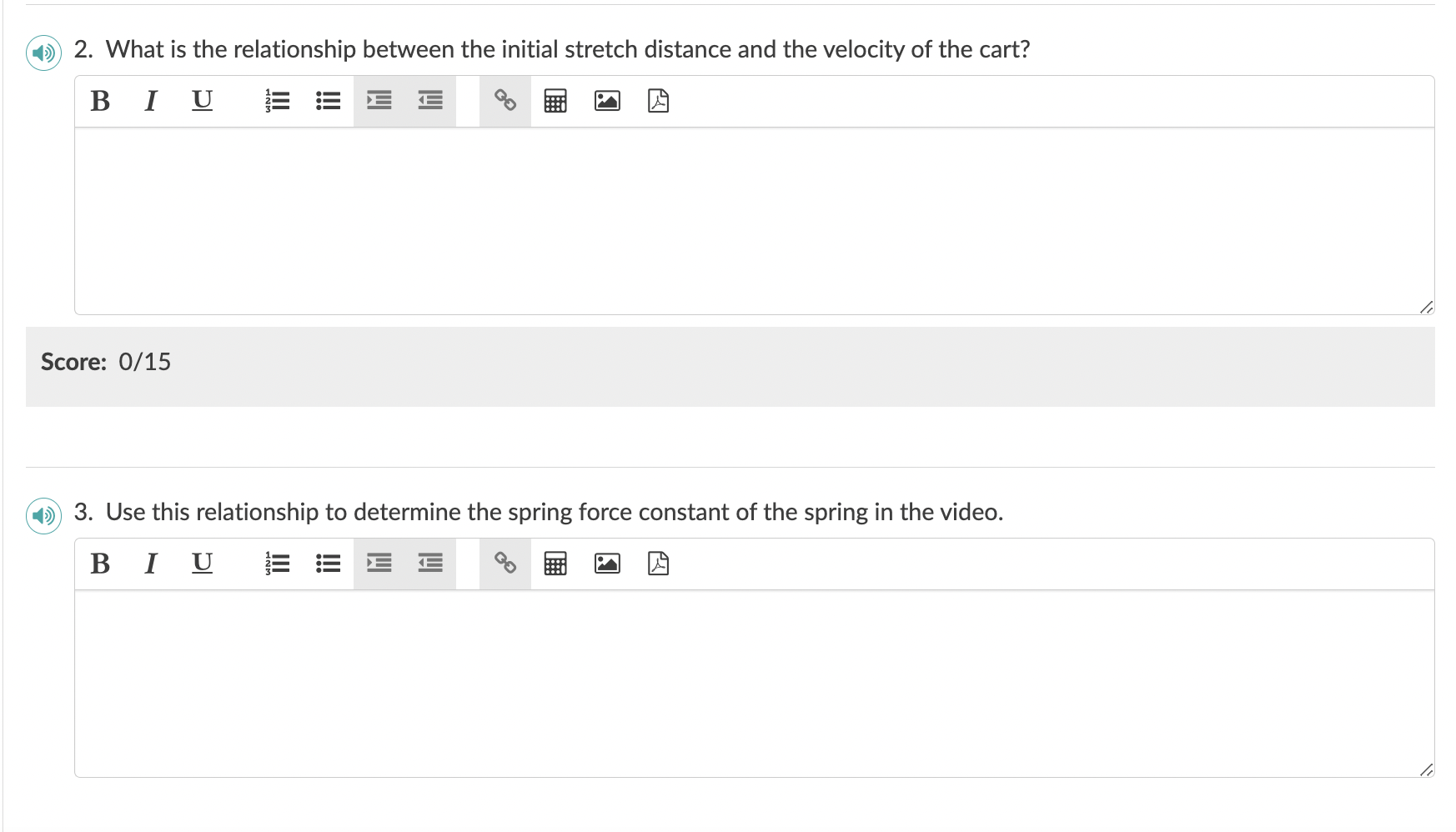 The videos below show a cart launched by a spring. | Chegg.com