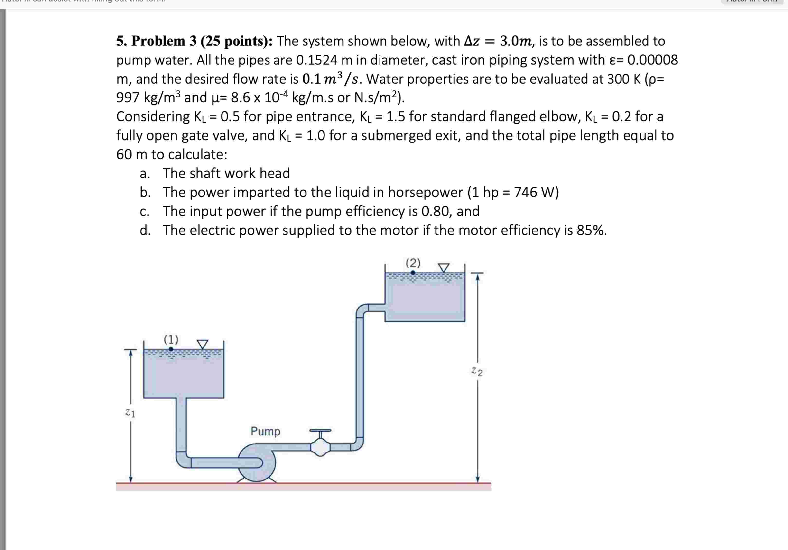 Solved Problem 3 ( 25 ﻿points): The system shown below, with | Chegg.com