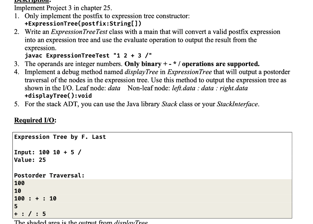 Solved I need help with my getValueOf method in | Chegg.com