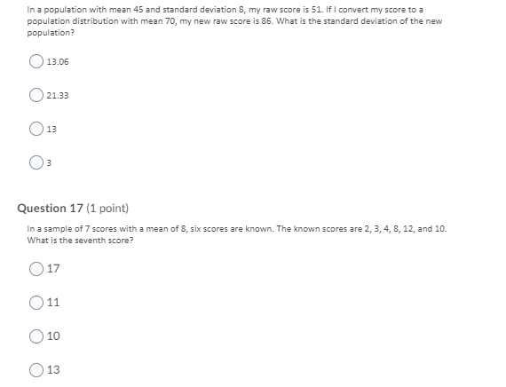 Solved In a population with mean 45 and standard deviation | Chegg.com