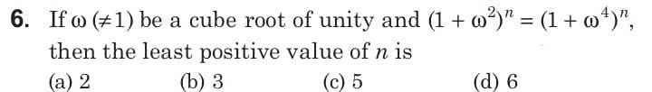 Solved = 6. If o (#1) be a cube root of unity and (1 + 0?)" | Chegg.com