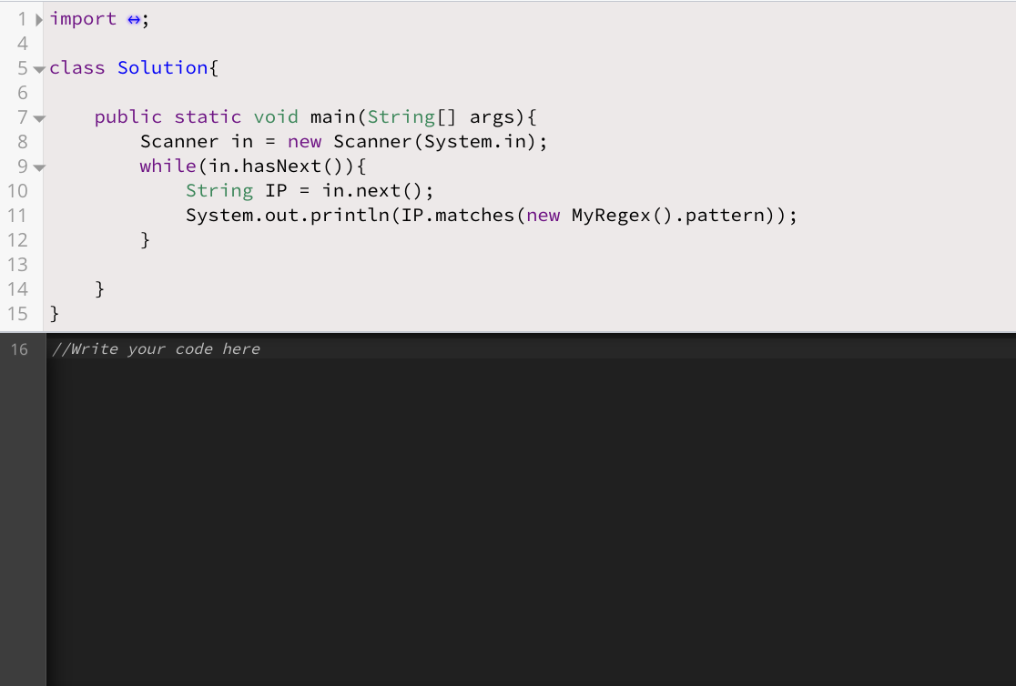Solved Write a class called MyRegex which will contain a | Chegg.com